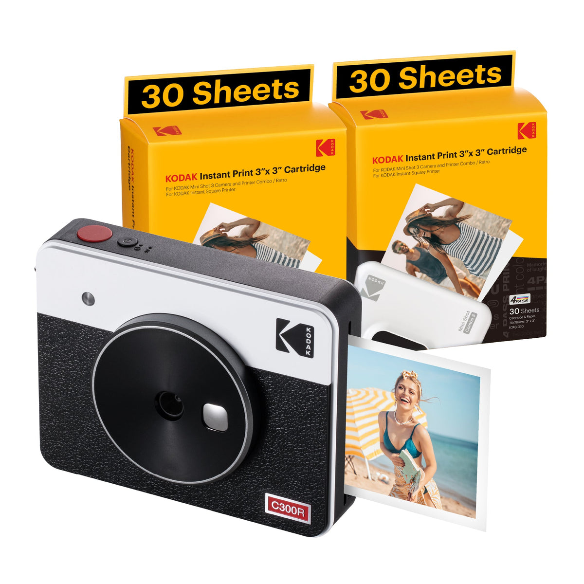 Kodak Mini Shot 3 Retro | Best Instant 3x3” Bluetooth Camera Printer + 60 Sheets – Kodak Photo ...