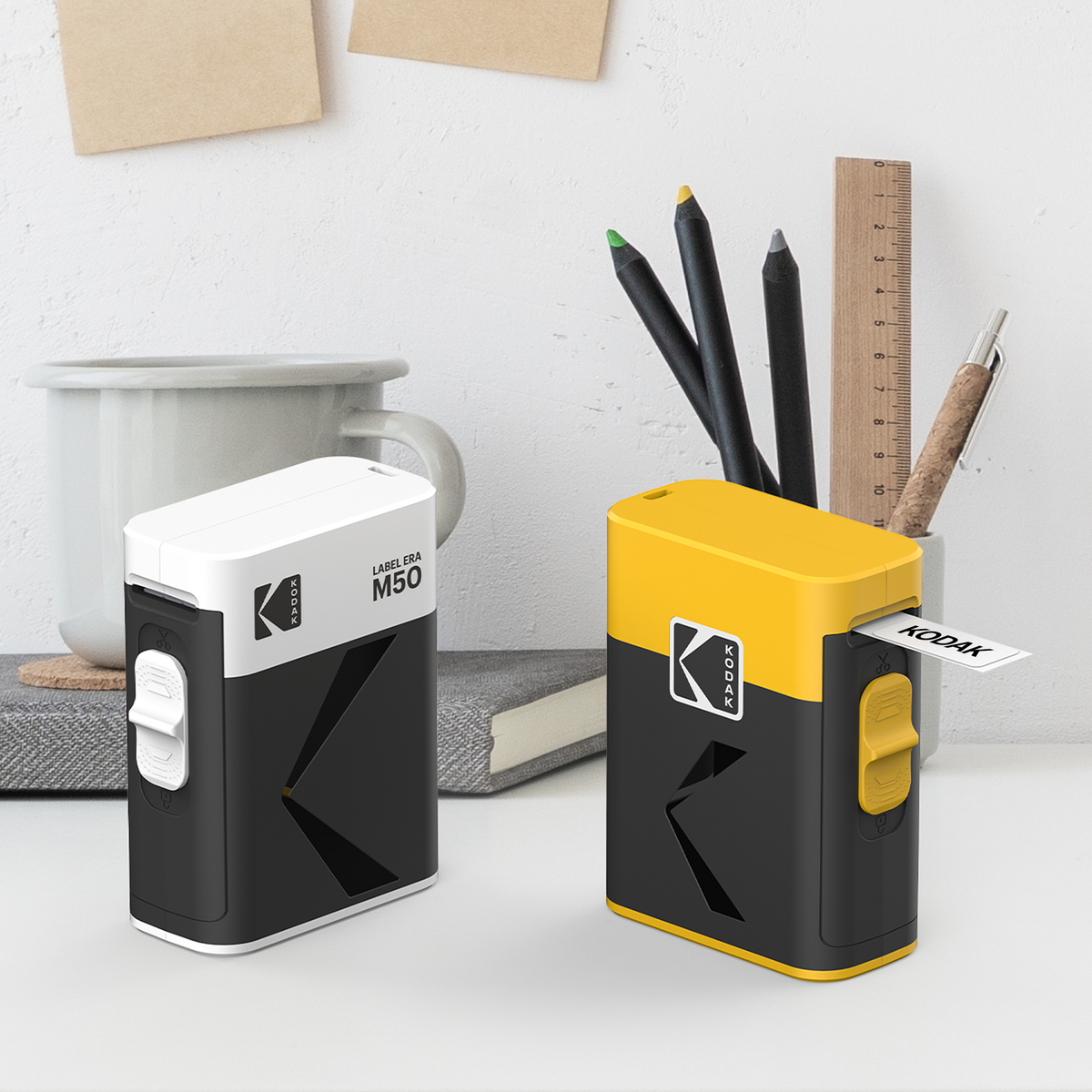 KODAK Label ERA M50 Label Maker Machine Bundle (13 Rolls Sticker Label ...