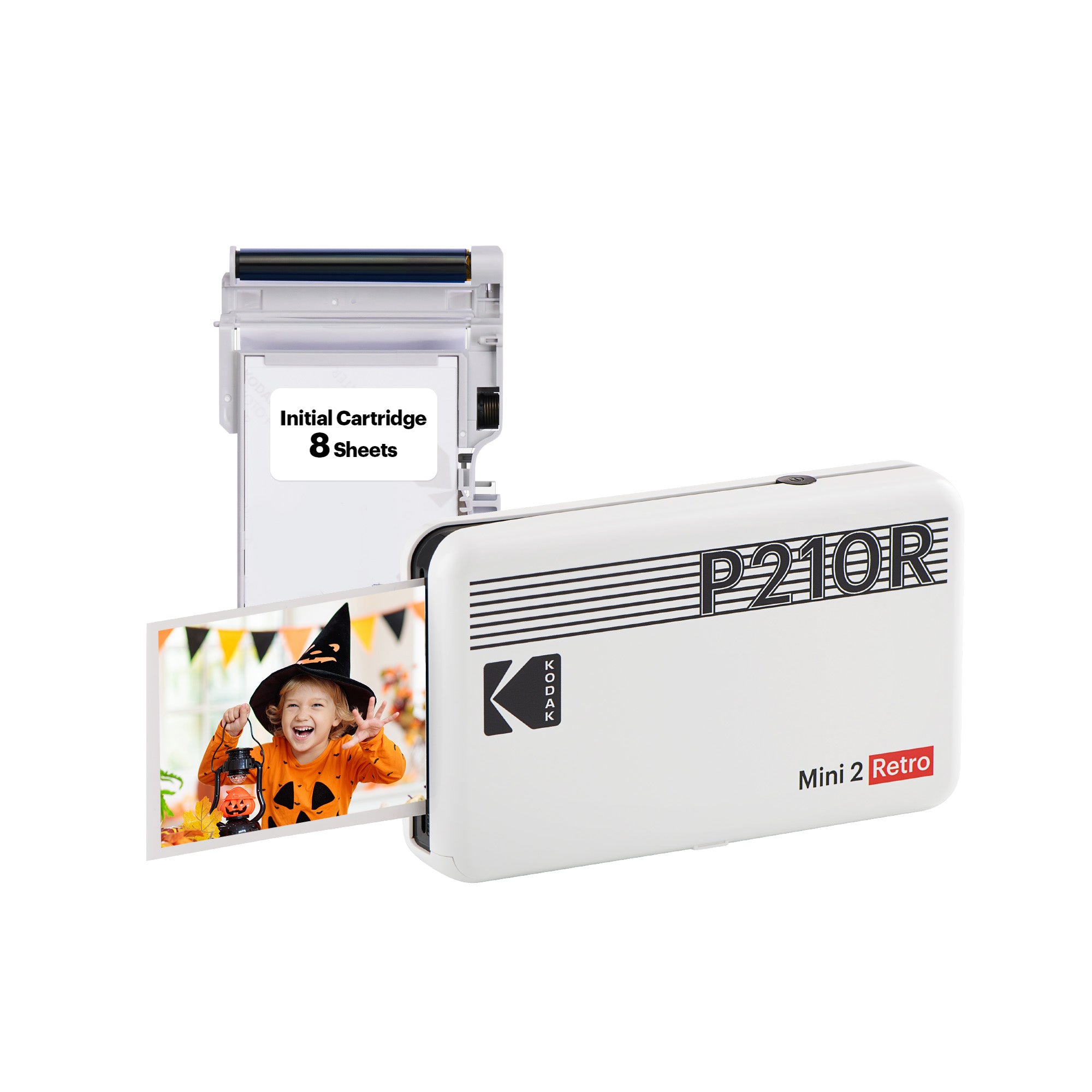 Kodak Mini 2 Retro (P210R) Portable Instant Photo Printer | 2.1 x 3.4 ...