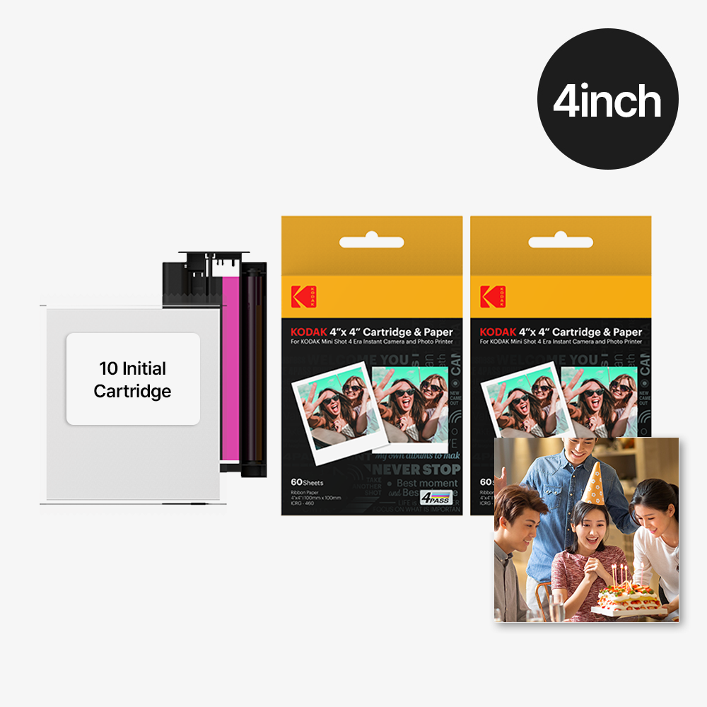 KODAK 4PASS All-in-one Cartridge (4x4") 120 Photos – Kodak Photo ...