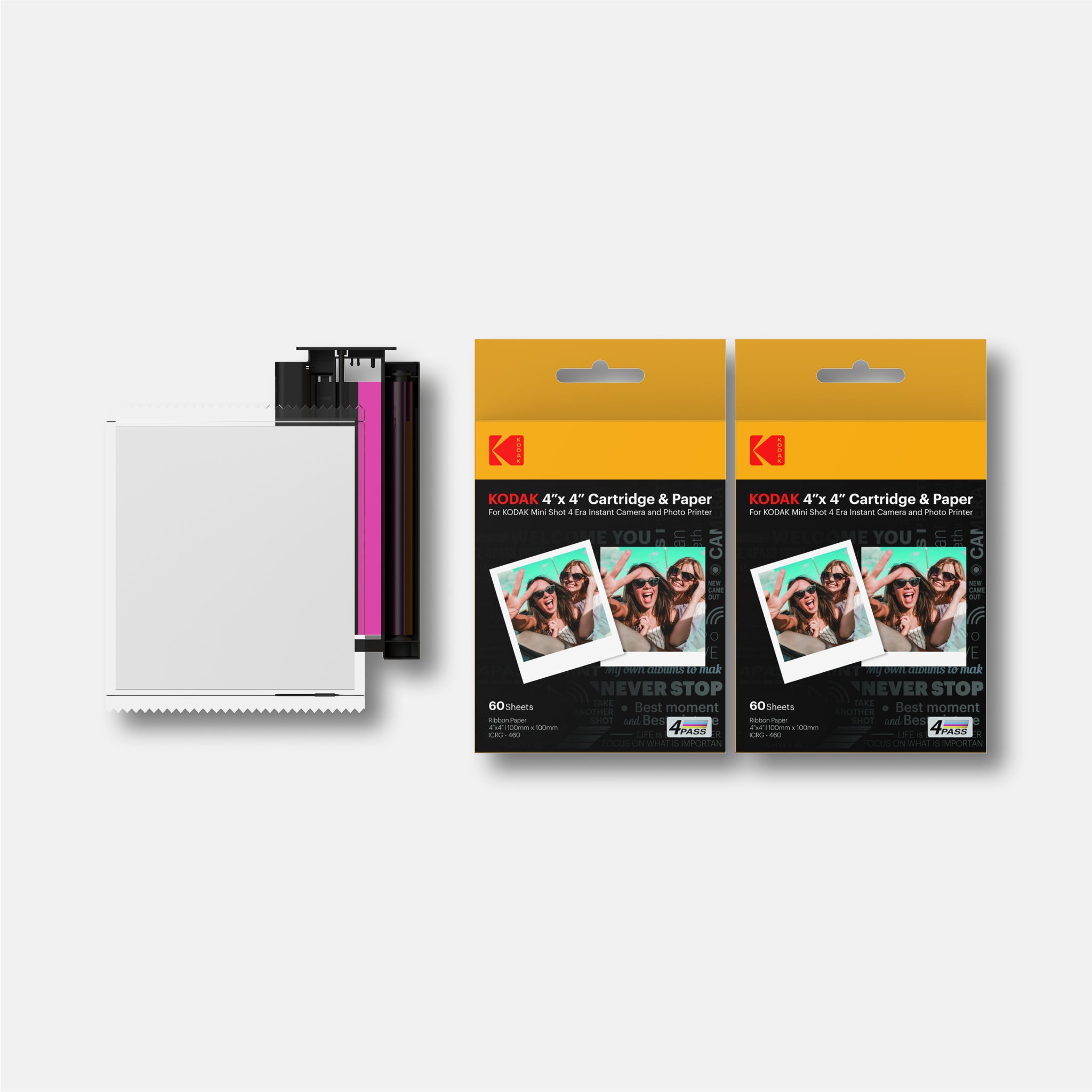 KODAK 4PASS All-in-one Cartridge (4x4") 120 Photos