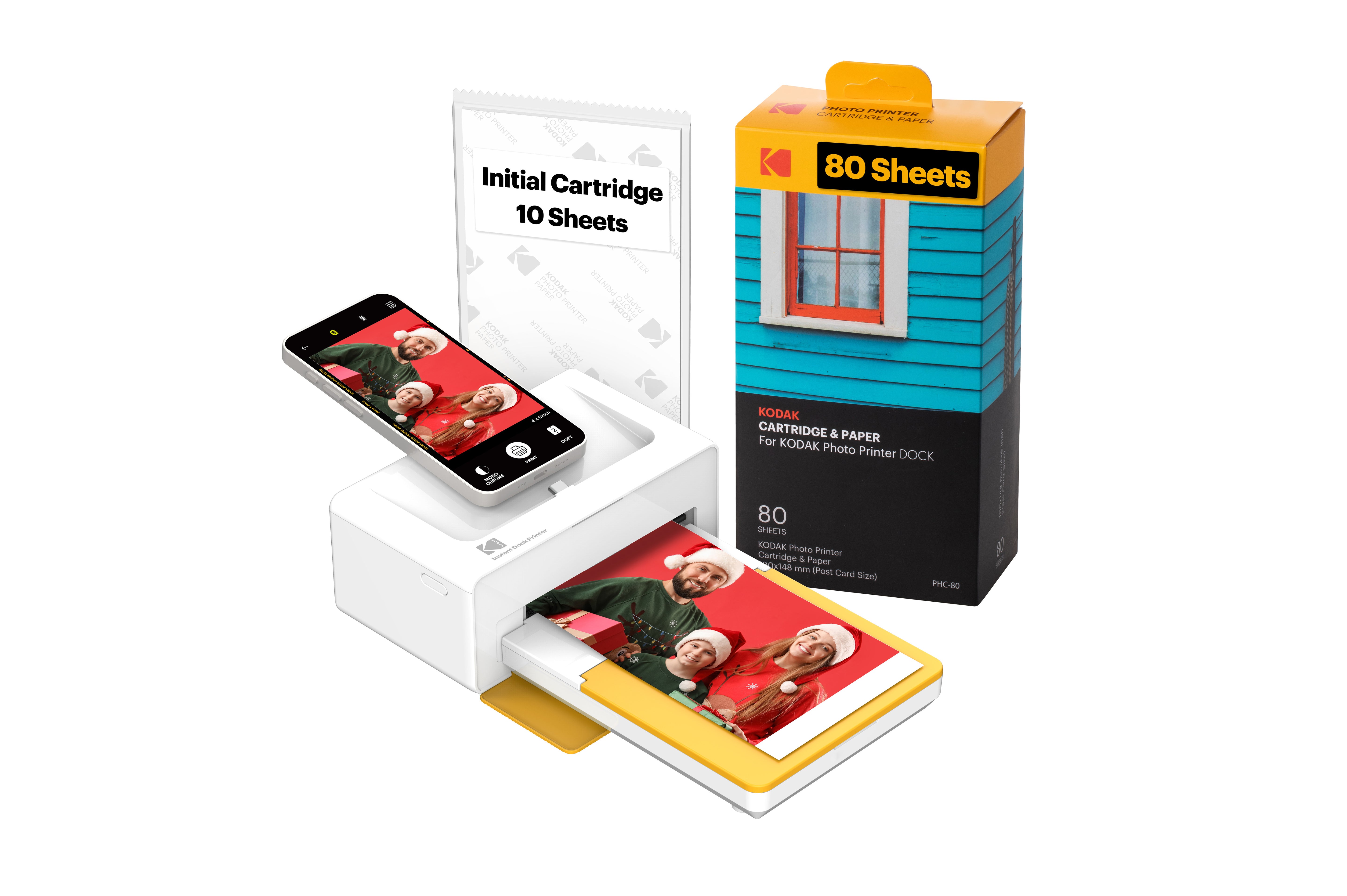 4x6 Photo Printer | Kodak Dock Plus Portable Bluetooth Instant Photo ...