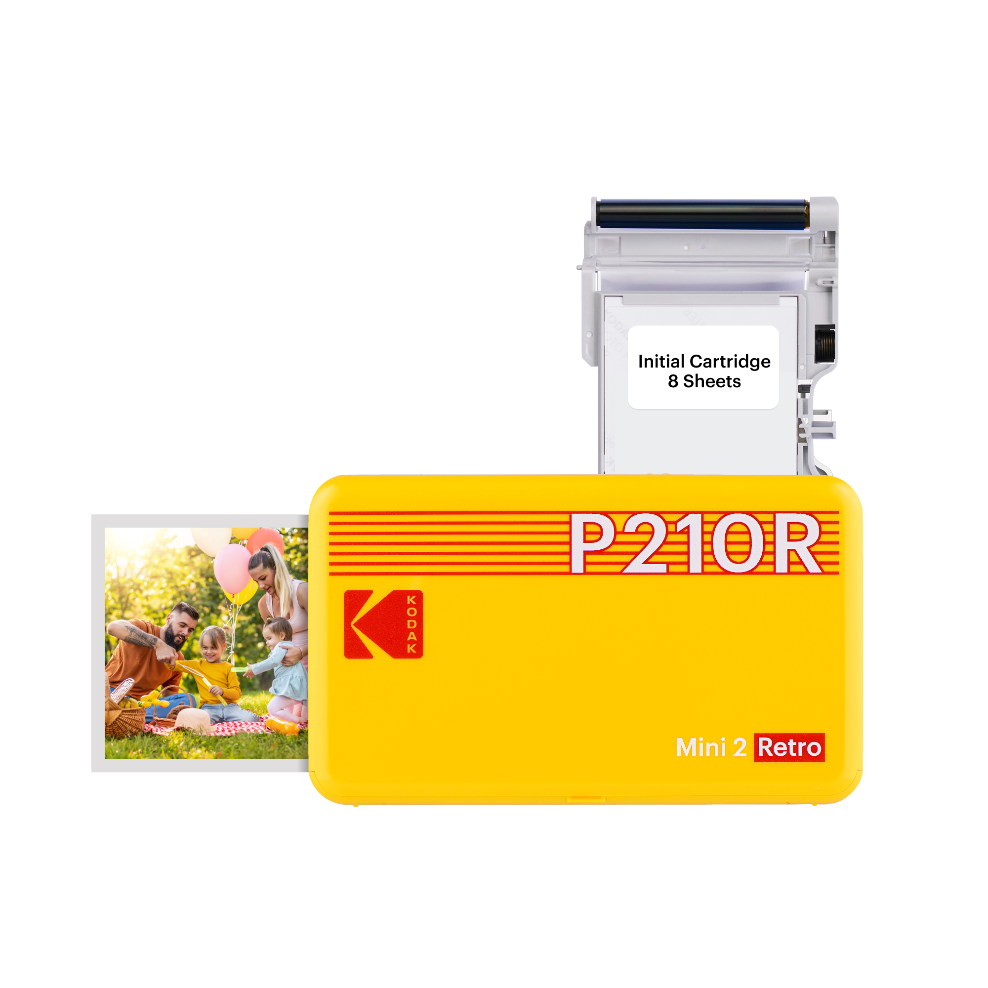 Kodak Mini 2 Retro (P210R) Tragbarer Sofortfotodrucker | 2,1 x 3,4 ...